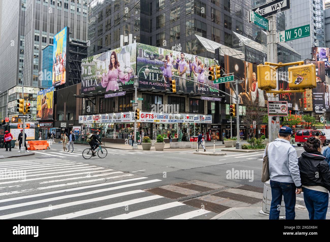 Times Square, one of the most famous places in Manhattan and the Big ...