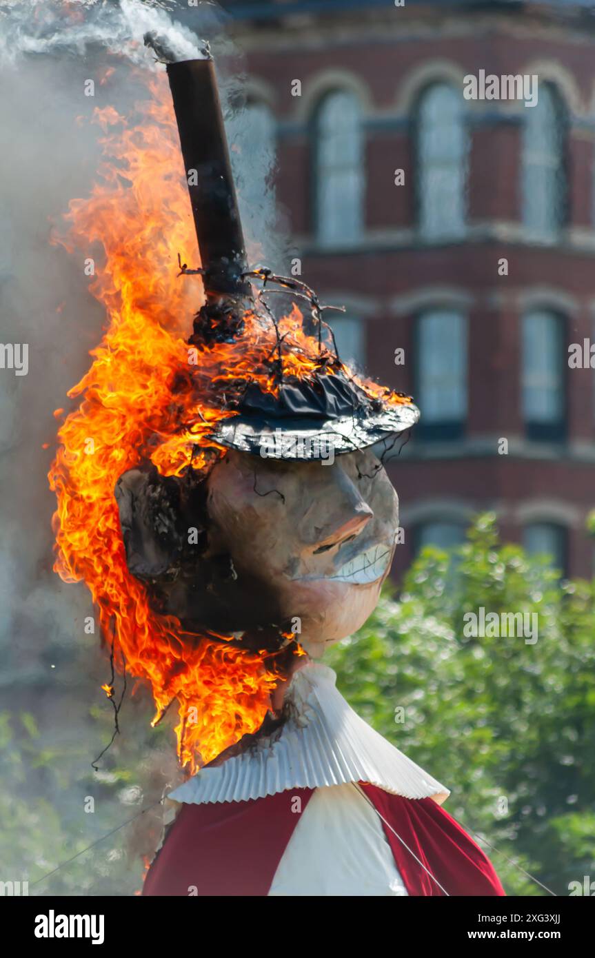 Paisley, Scotland, UK. 6th July, 2024. The Burning Of The Cork is a ...