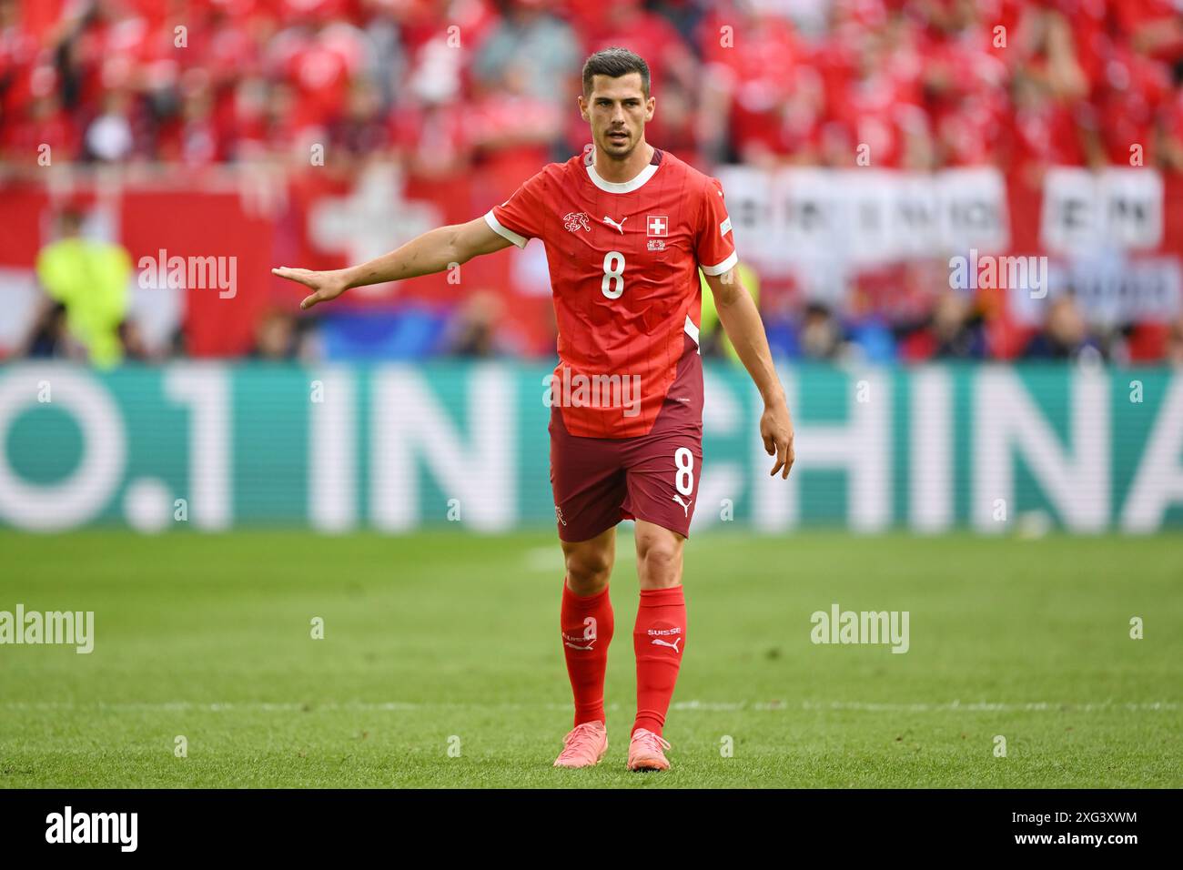 DUSSELDORF - 06/07/2024, Remo Freuler of Switzerland during the UEFA ...