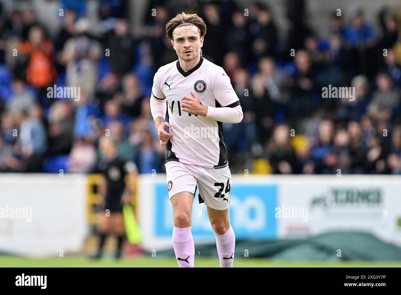 Lewis Bate of Stockport County during the Pre-season friendly match ...