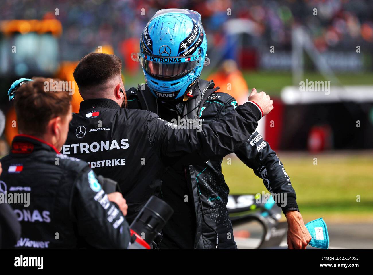 Silverstone, UK. 06th July, 2024. George Russell (GBR) Mercedes AMG F1 ...
