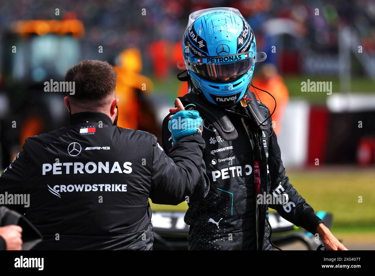 Silverstone, UK. 06th July, 2024. George Russell (GBR) Mercedes AMG F1 ...