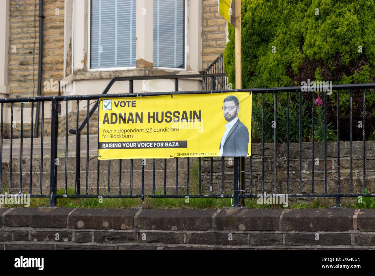 Banner for Independent MP candidate Adnan Hussain for the 2024 General ...