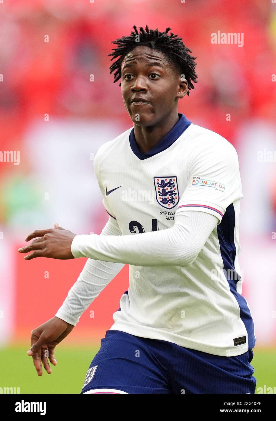 England’s Kobbie Mainoo during the UEFA Euro 2024, quarter-final match ...