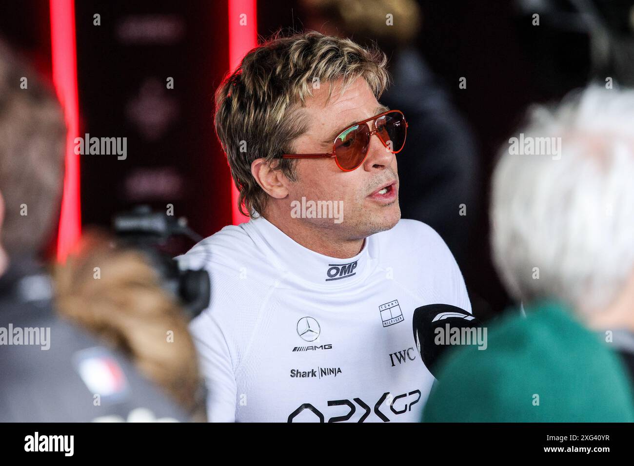 Silverstone, Royaume Uni. 06th July, 2024. PITT Brad (USA), actor ...