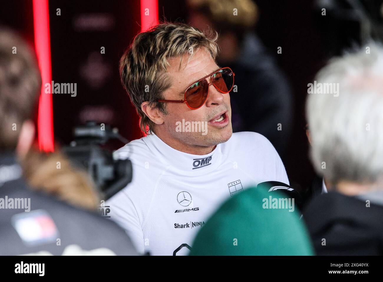 Silverstone, Royaume Uni. 06th July, 2024. PITT Brad (USA), actor ...