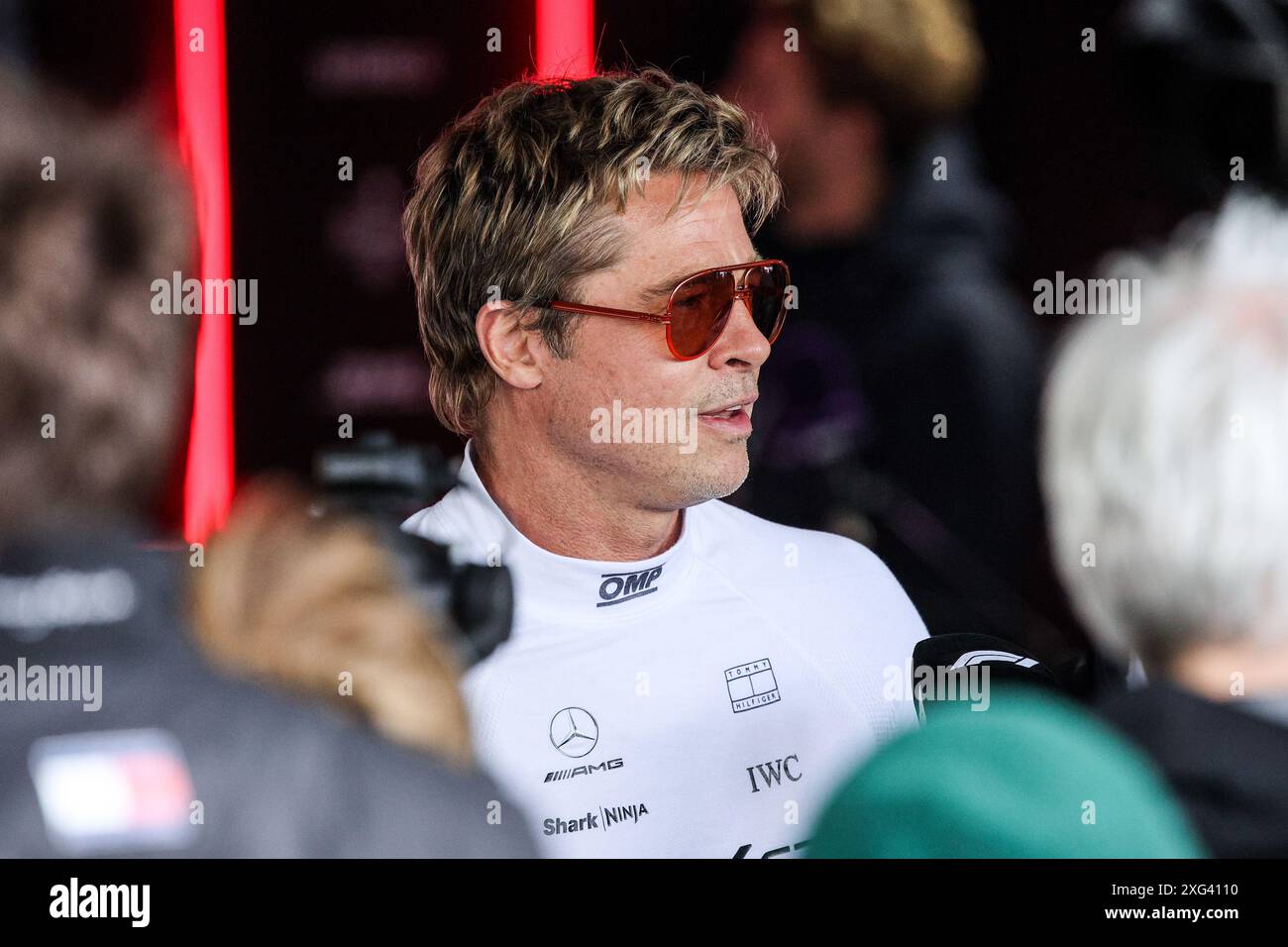 Silverstone, Royaume Uni. 06th July, 2024. PITT Brad (USA), actor ...