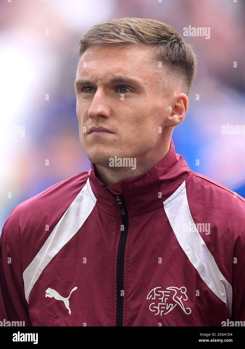 Switzerland's Michel Aebischer before the UEFA Euro 2024, quarter-final ...