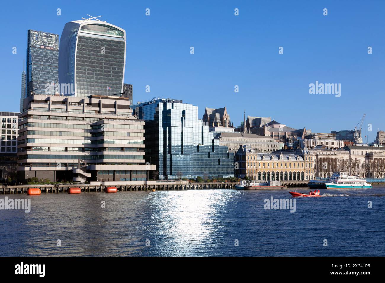 UK, England, London, Views of the City of London financial centre from ...