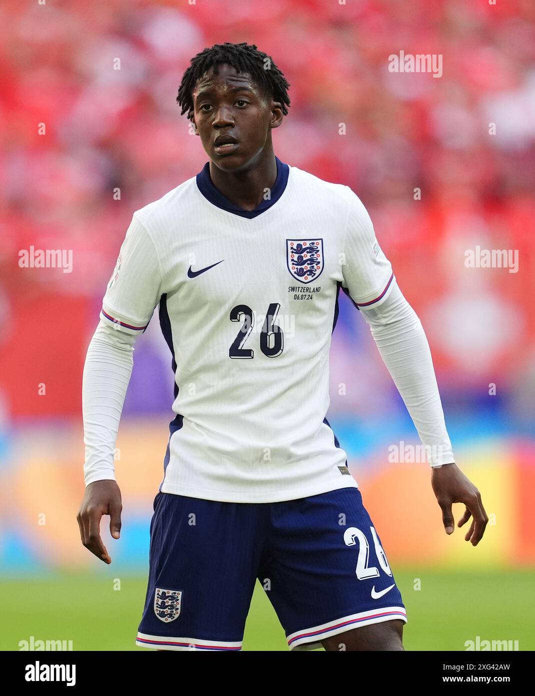 England’s Kobbie Mainoo during the UEFA Euro 2024, quarter-final match ...