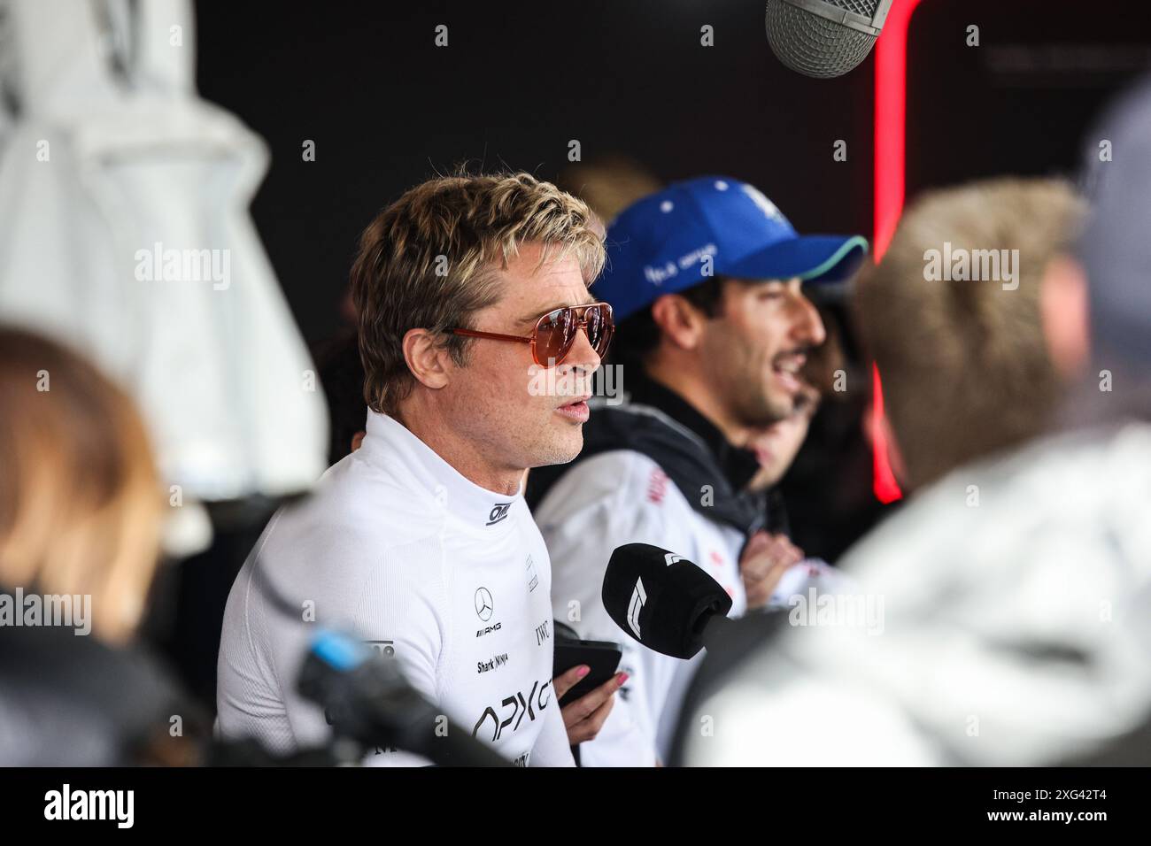 PITT Brad (USA), actor playing Sonny Hayes, driver of the fictional APX ...