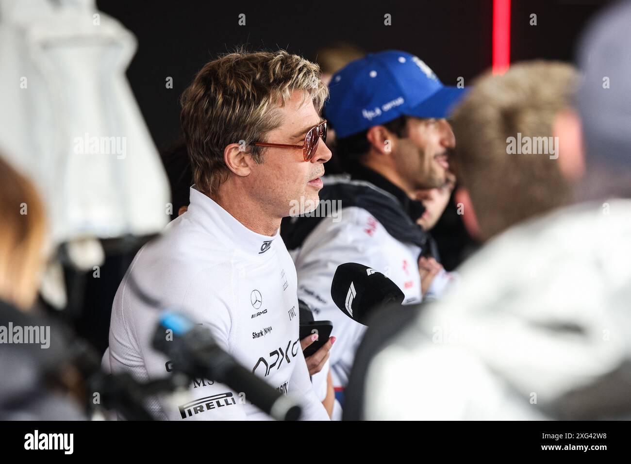 PITT Brad (USA), actor playing Sonny Hayes, driver of the fictional APX ...