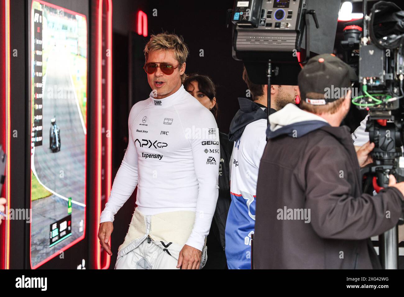 PITT Brad (USA), actor playing Sonny Hayes, driver of the fictional APX ...