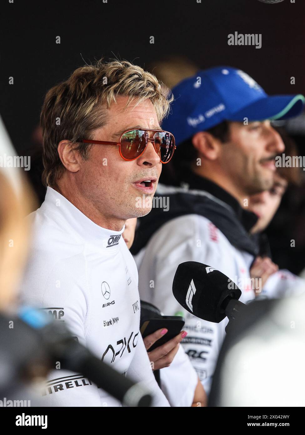 PITT Brad (USA), actor playing Sonny Hayes, driver of the fictional APX ...