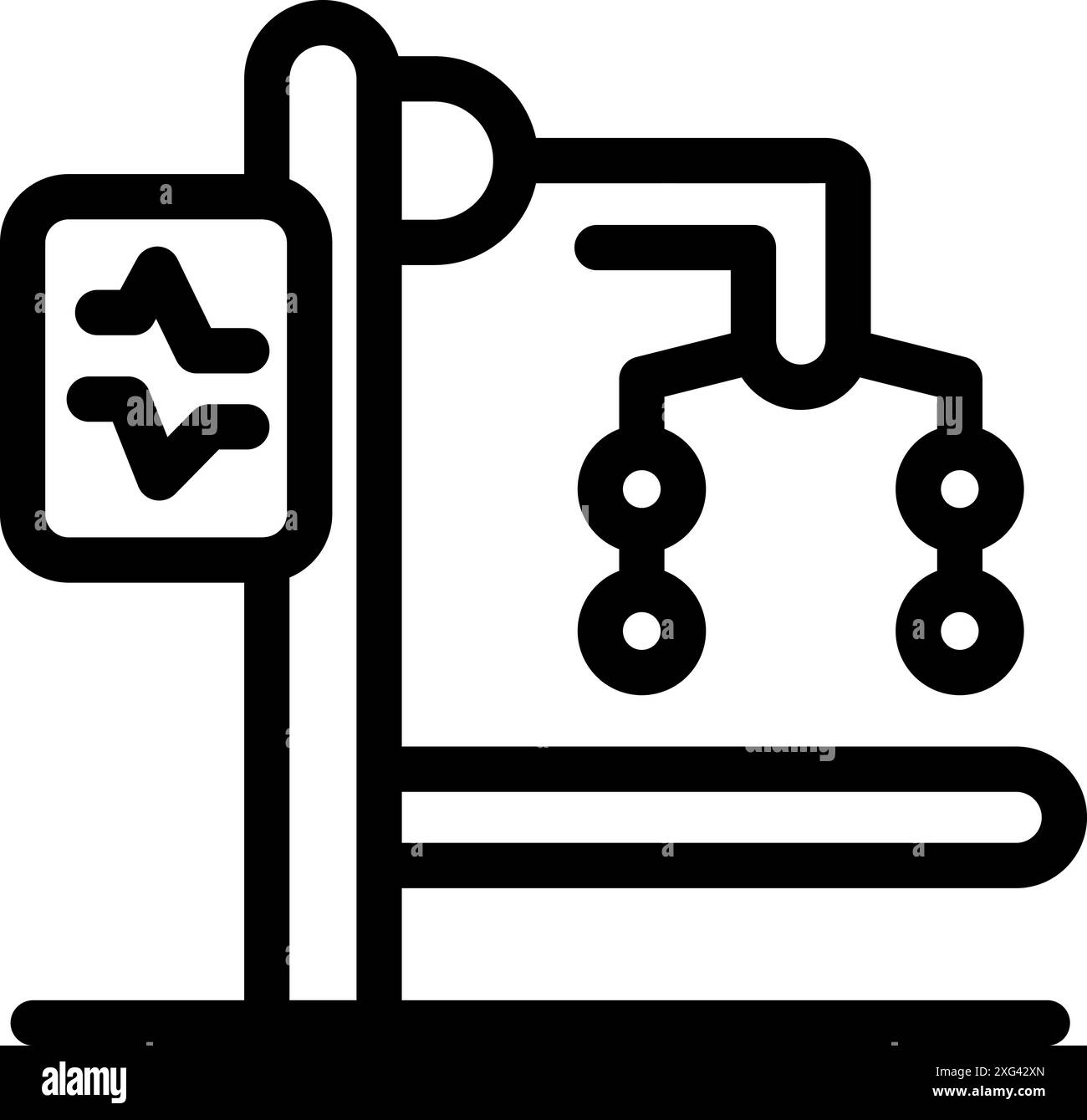Medical equipment is monitoring a patient's heartbeat during a medical ...