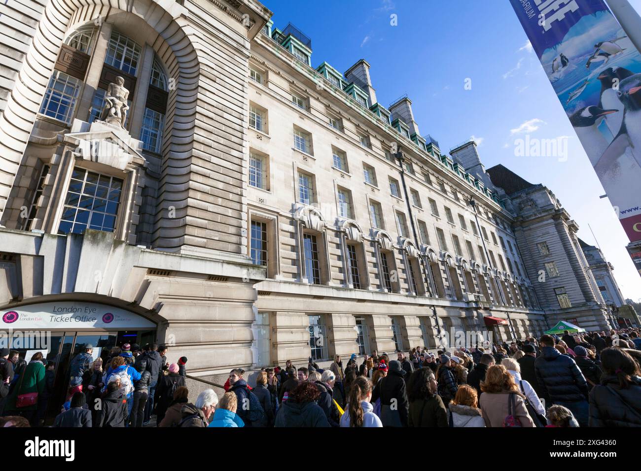 UK, England, London, County Hall (London Sea Life Aquarium and London ...