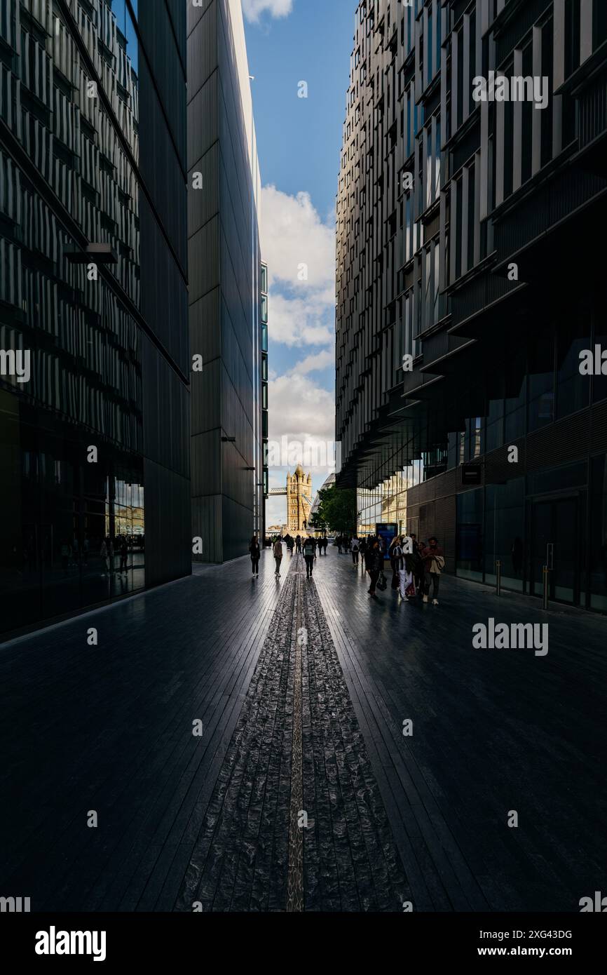 Tower Bridge from More London Place, Southwark, London, SE1, England ...