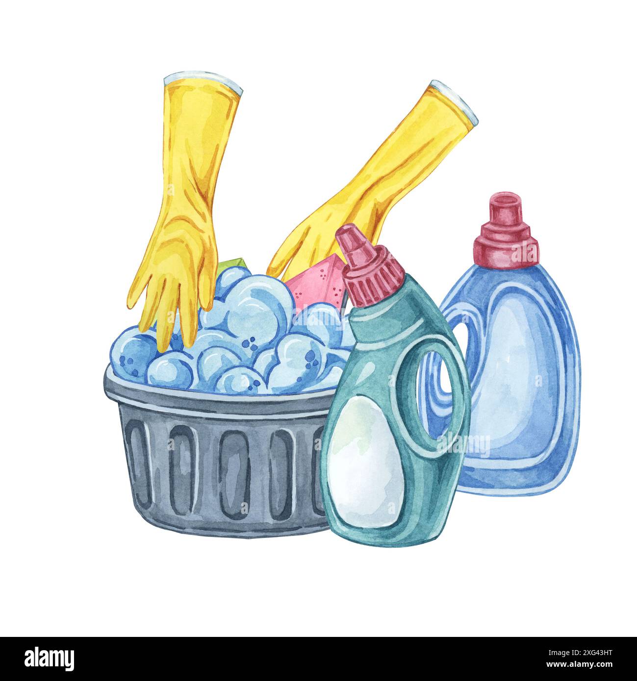 Bubble Images Soap Water Glycerin Wound Gloves Soap Lather Cut Out