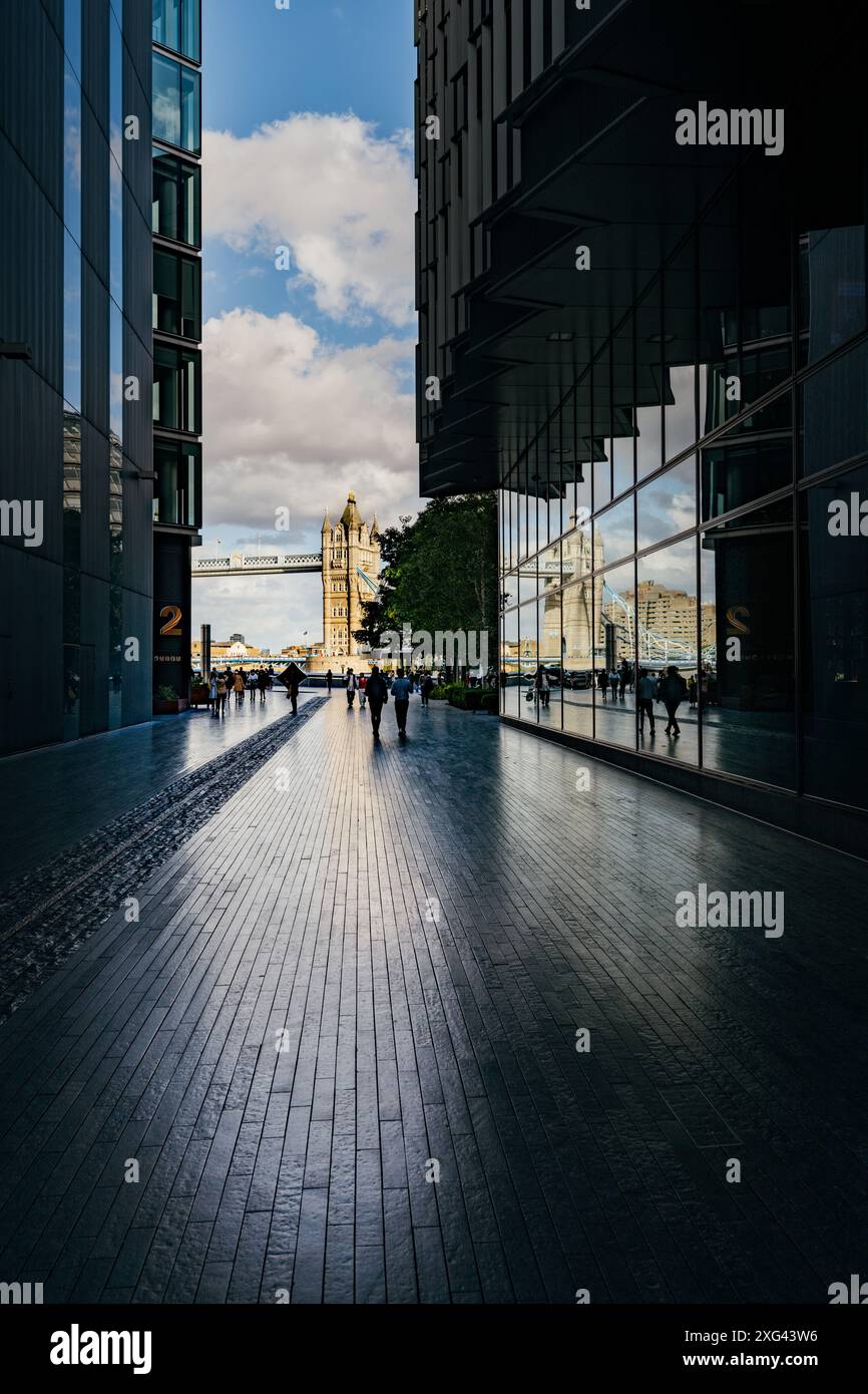 Tower Bridge from More London Place, Southwark, London, SE1, England ...