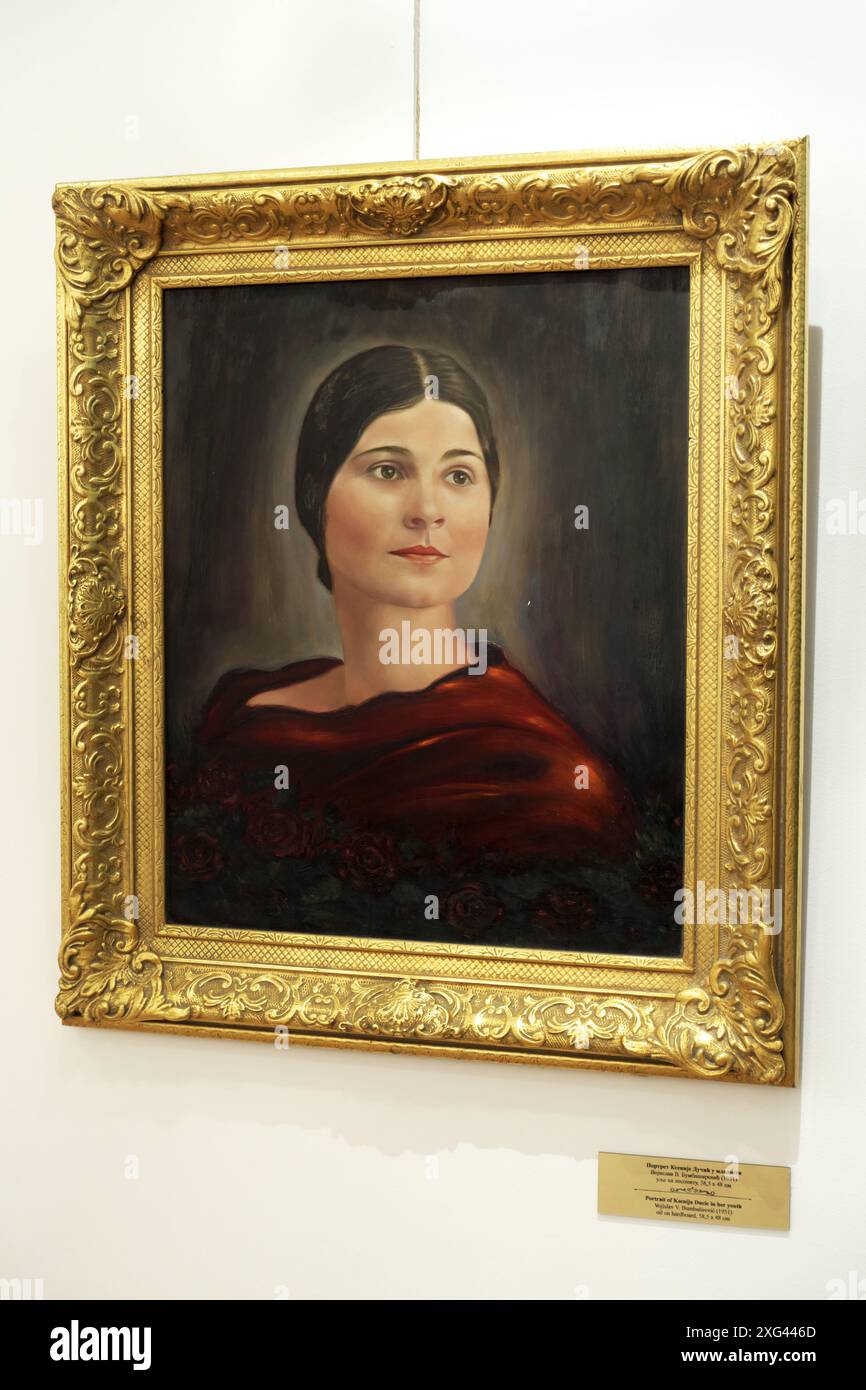 portrait beatiful woman 1951s Ksenija Ducic preserved in the Museum of ...