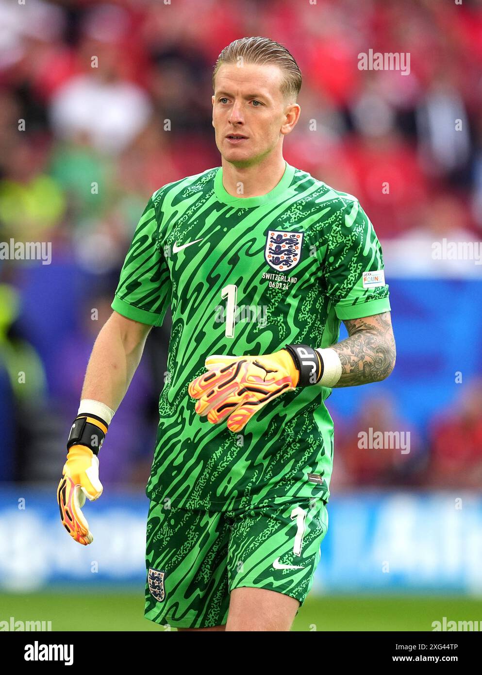 England goalkeeper Jordan Pickford during the UEFA Euro 2024, quarter ...