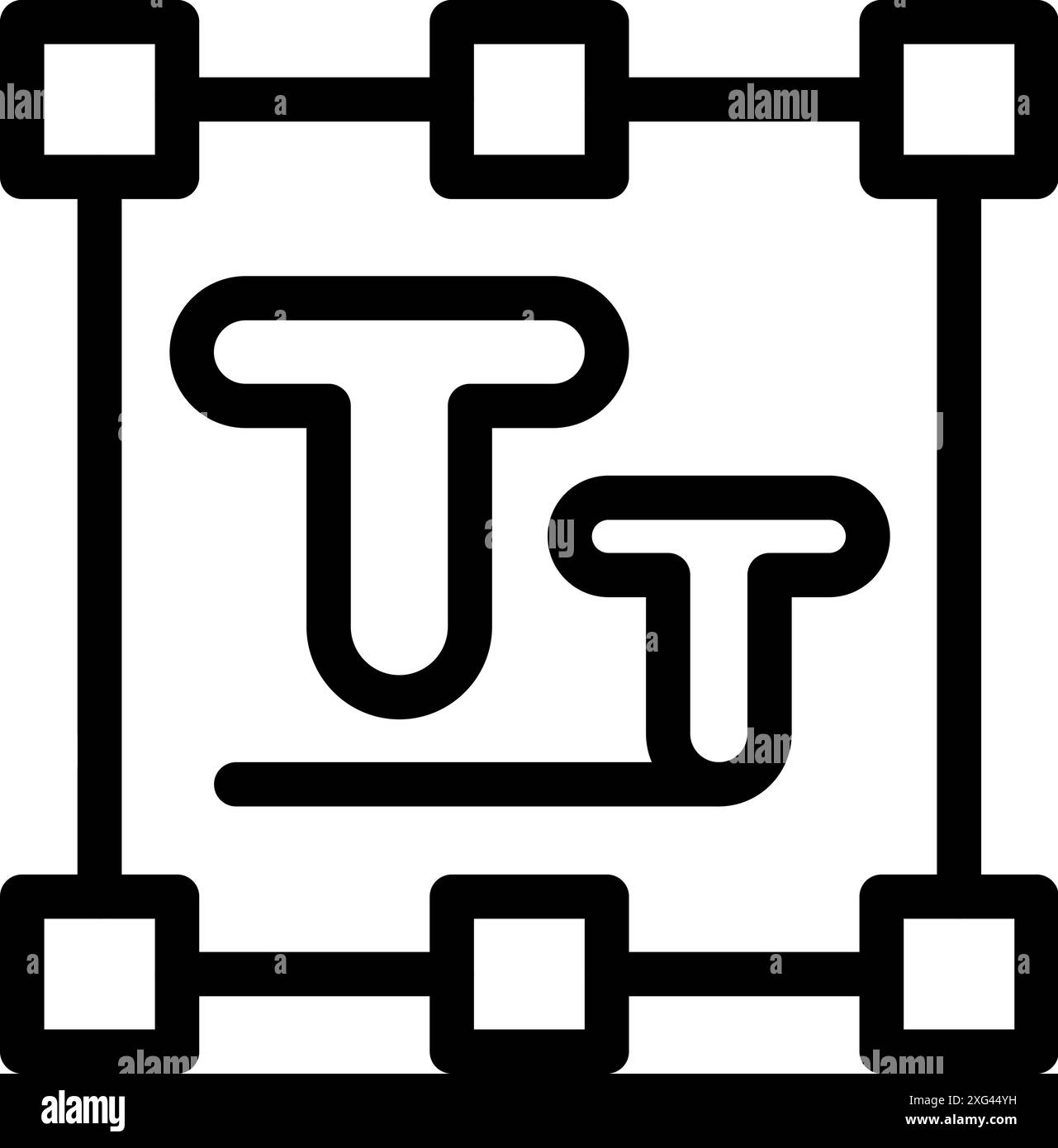 Icon of a text alignment tool for editing digital documents, useful for ...