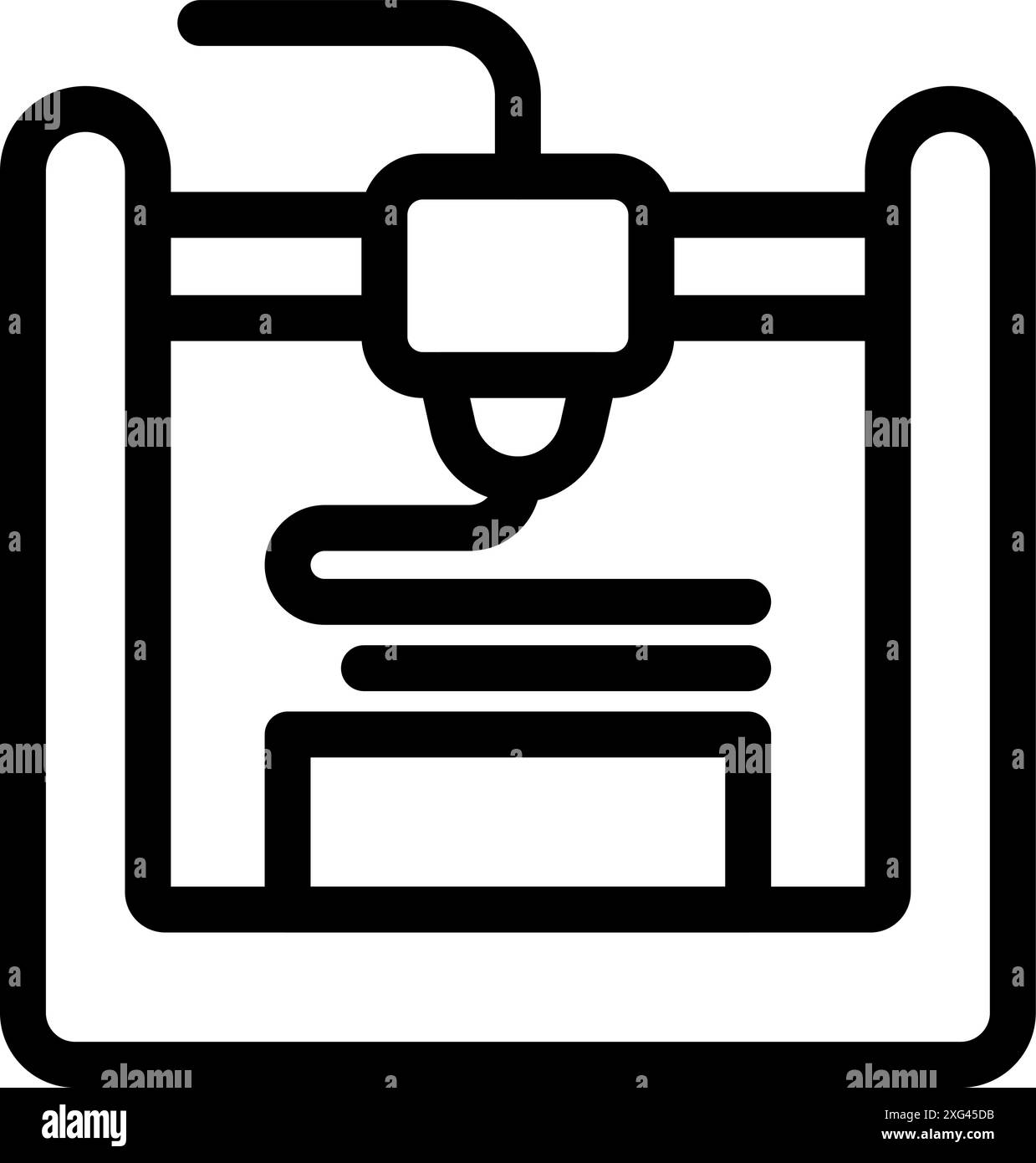 3d Printer Is Creating An Object Layer By Layer With A Thin Plastic 2338