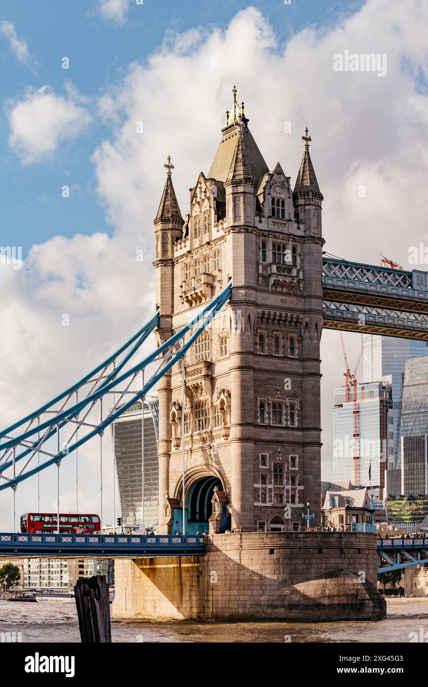 Tower Bridge crosses the River Thames between Tower Hamlets and ...