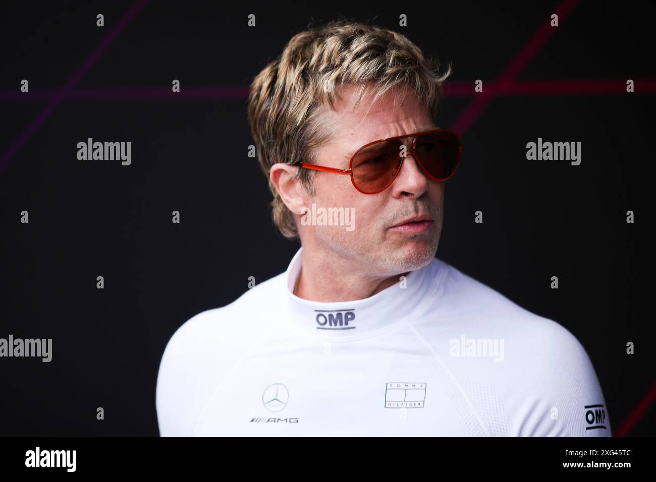 Silverstone, Royaume Uni. 06th July, 2024. PITT Brad (USA), actor ...