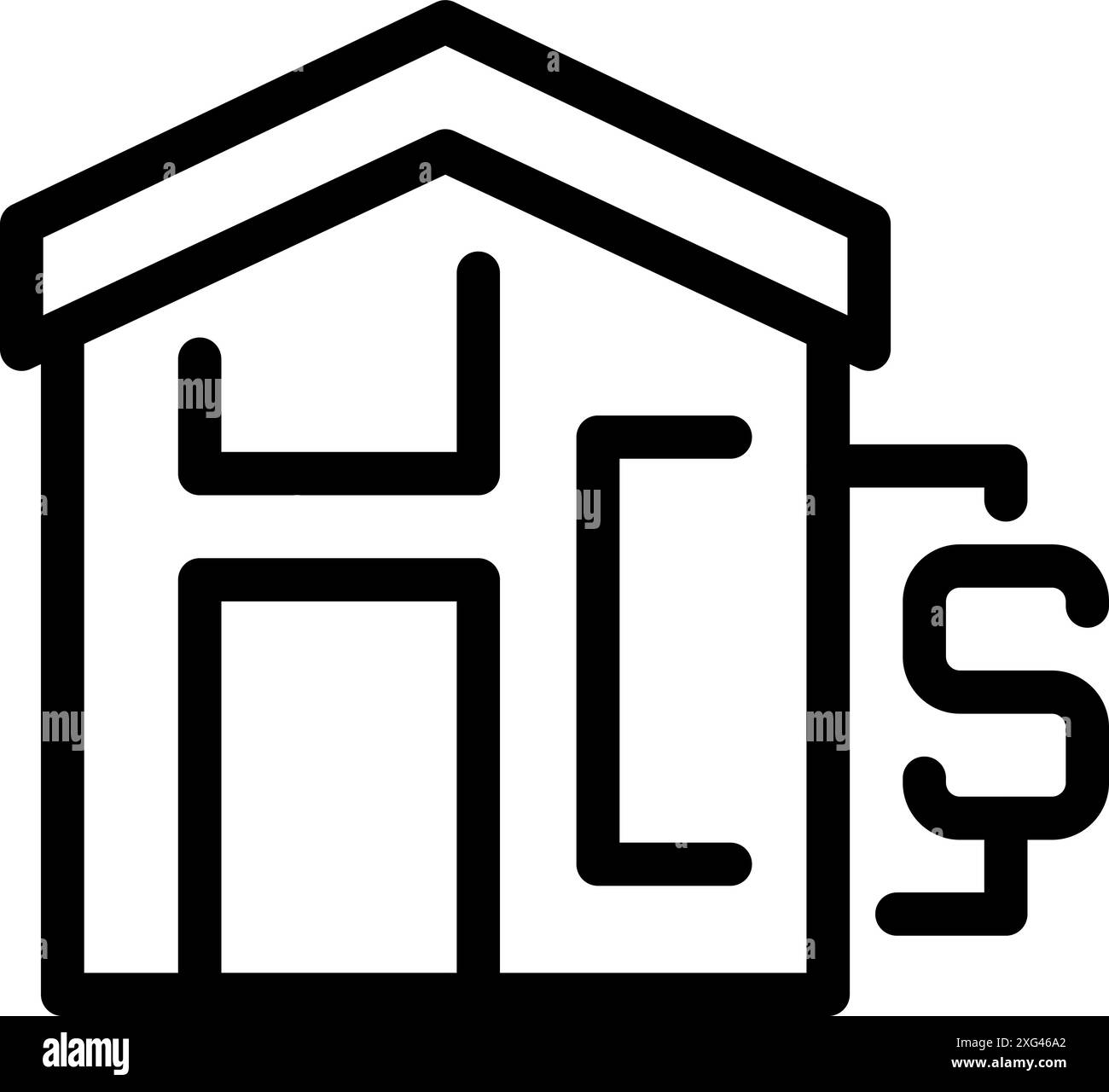 Property value symbol concept Black and White Stock Photos & Images - Alamy