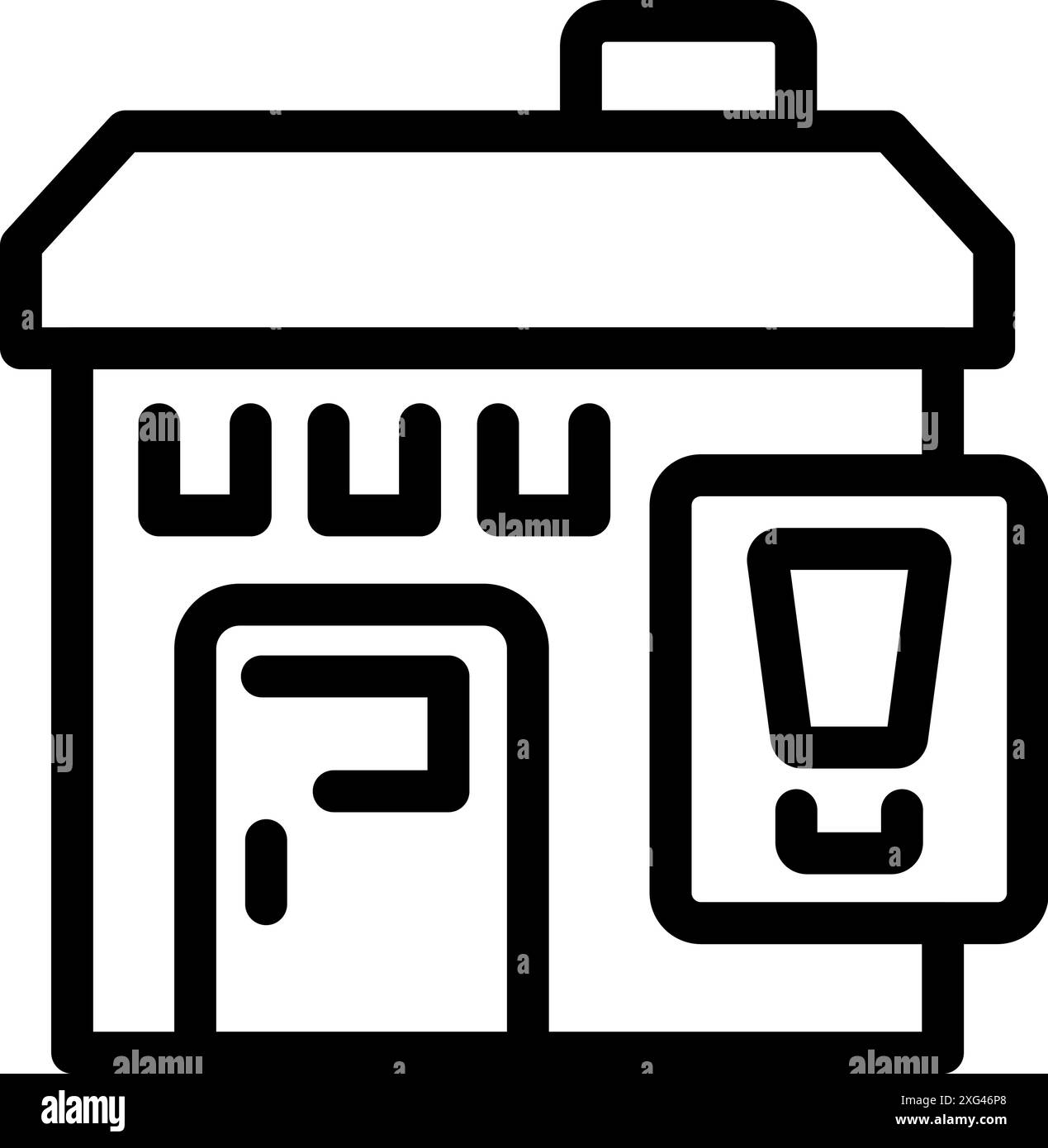 Exterior takeaway Stock Vector Images - Alamy