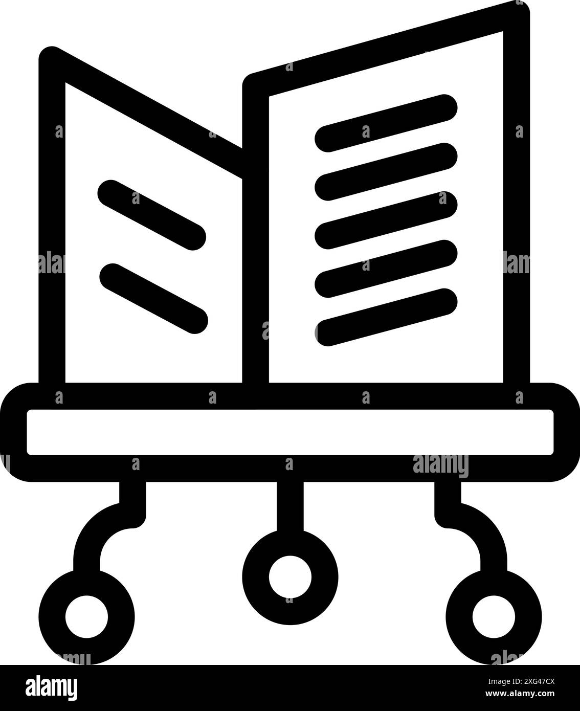 Simple icon of a network attached storage, with two hard drives ...