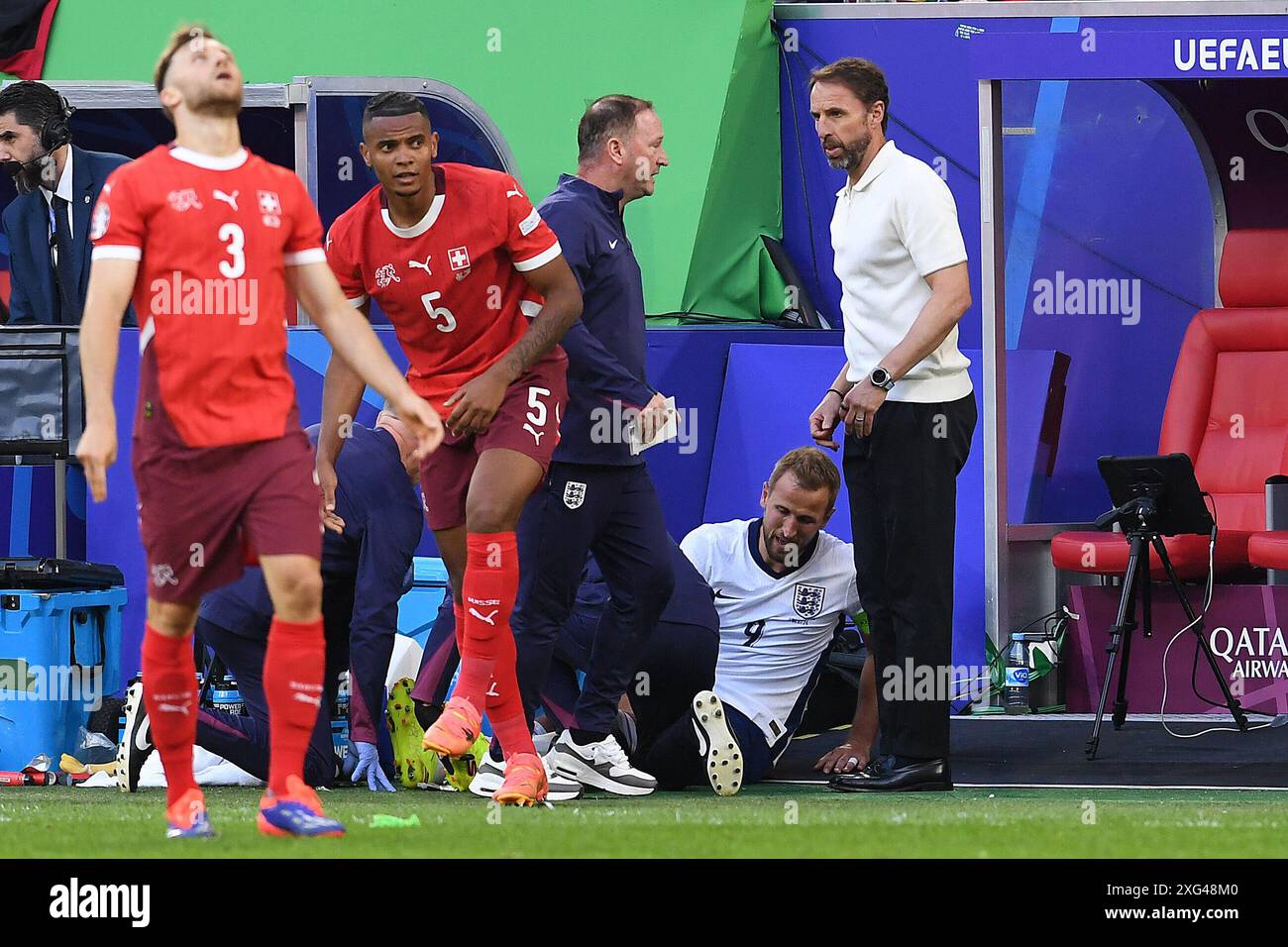 Fussball UEFA EURO 2024 Viertelfinale England - Schweiz am 06.07.2024 ...