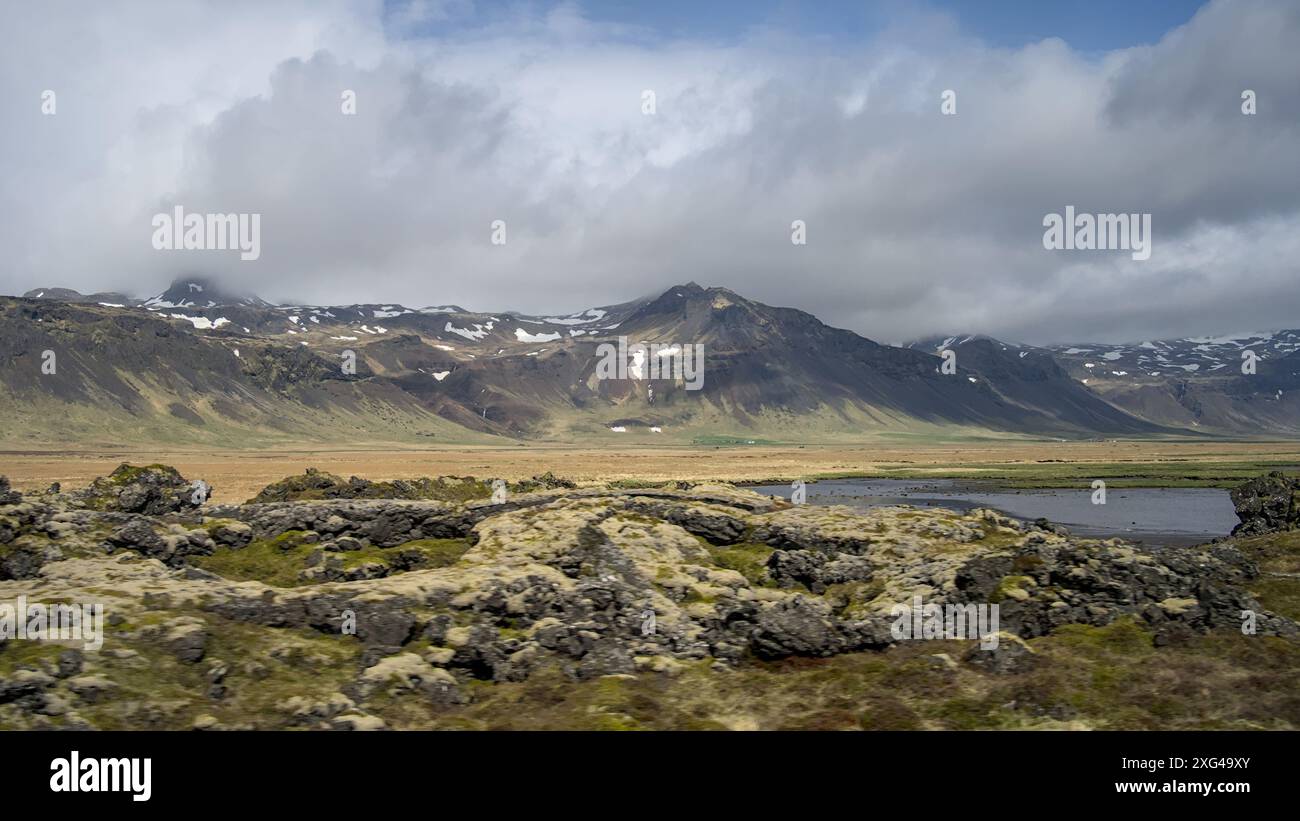 Icelandic landscape arround Snaefellsjökull, interesting formation ...