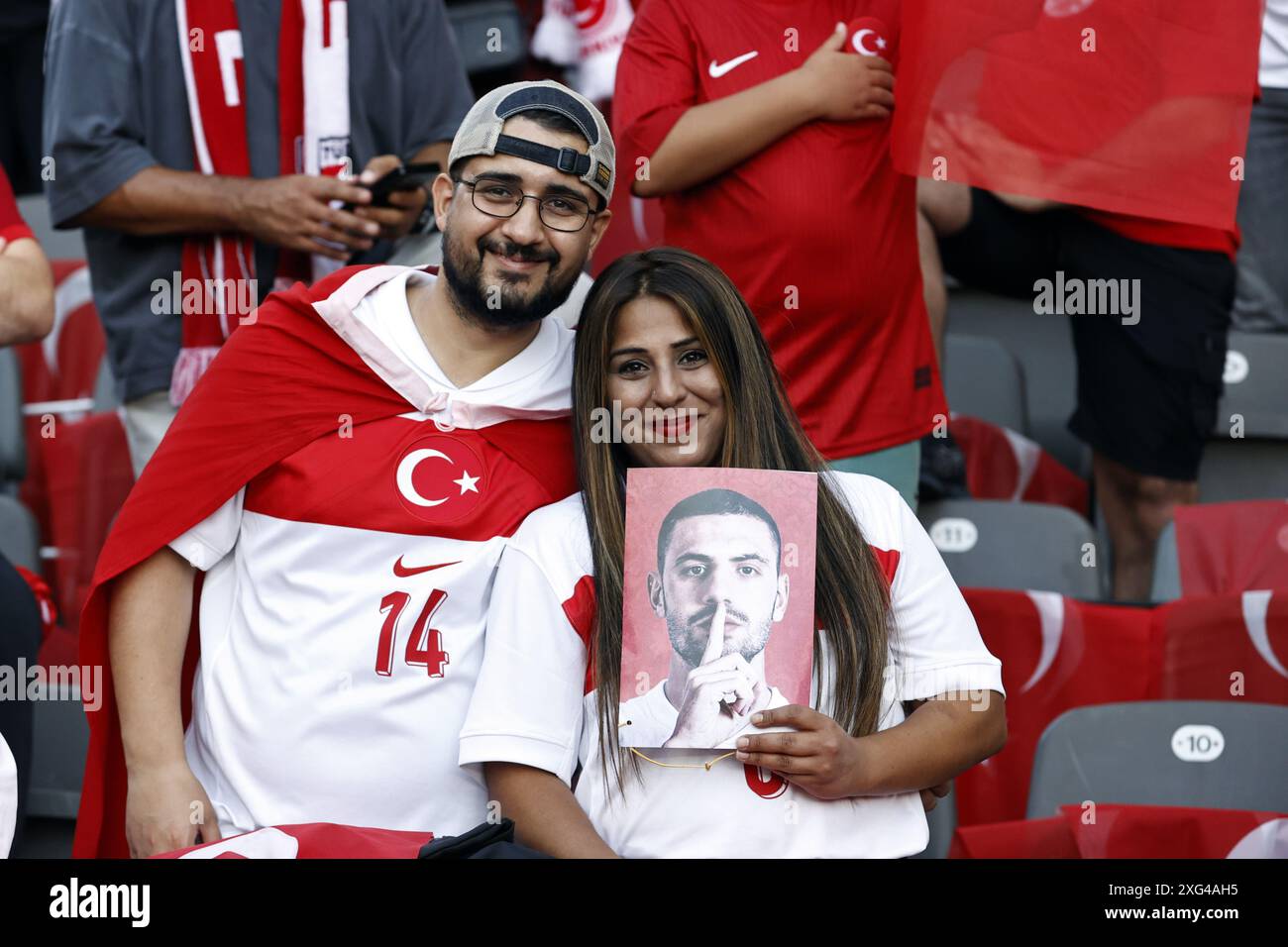 BERLIN - Turkish supporters during the UEFA EURO 2024 quarter-final ...