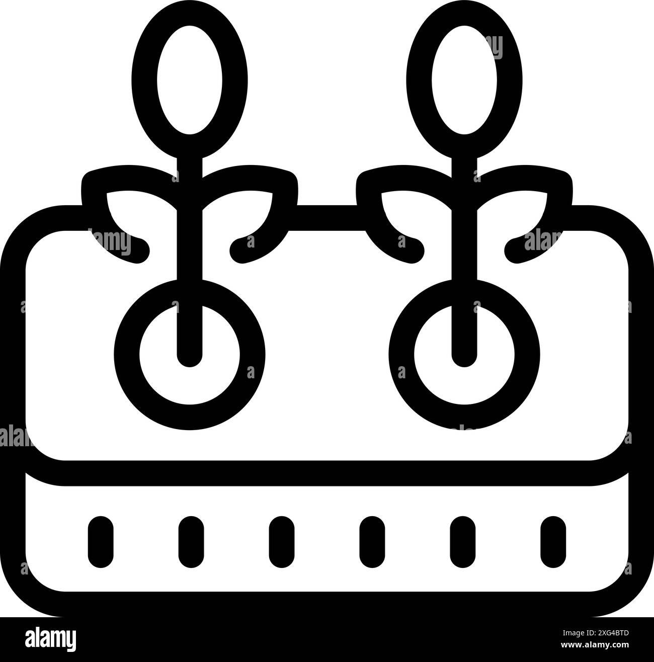 This icon represents a smart farm system monitoring and optimizing ...