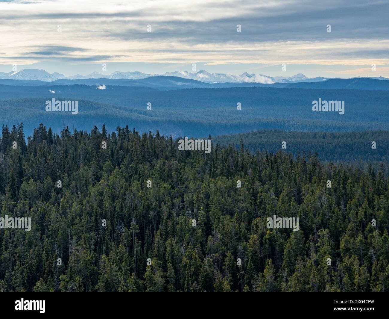 Yellowstone National Park and the area just beyond the gates is ...