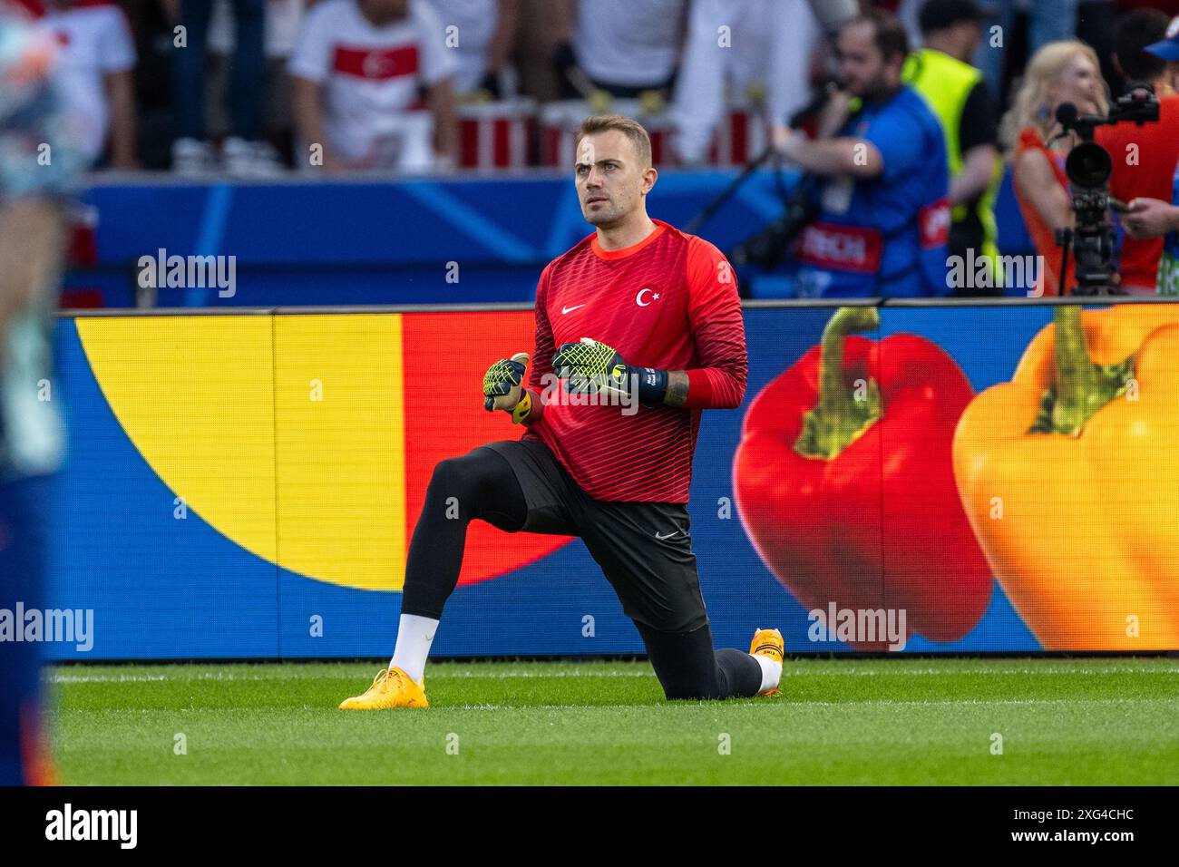 Berlin, Germany. 06th July, 2024. Goalkeeper Mert Günok of Turkey is ...