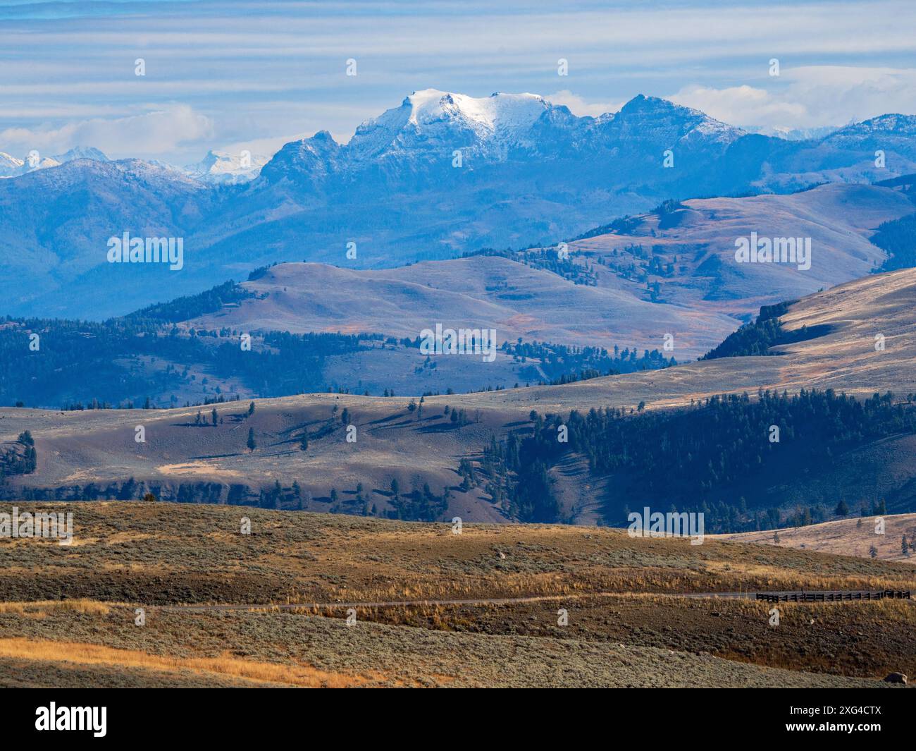 Yellowstone National Park and the area just beyond the gates is ...