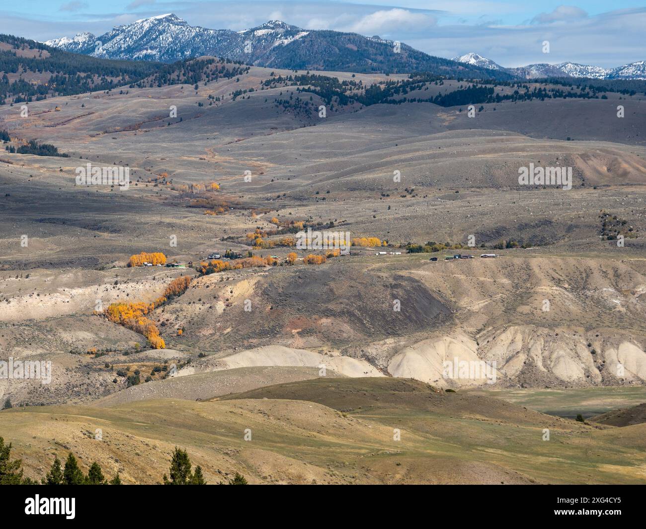 Yellowstone National Park and the area just beyond the gates is ...