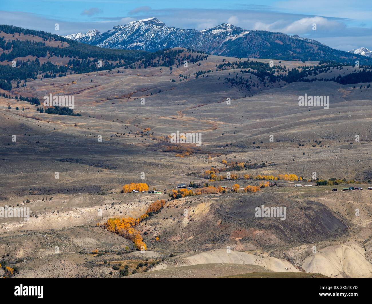 Yellowstone National Park and the area just beyond the gates is ...