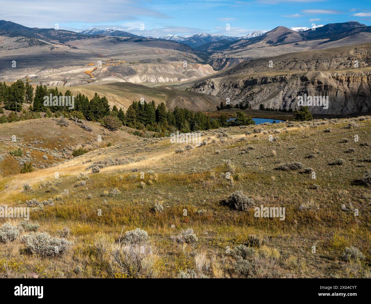 Yellowstone National Park and the area just beyond the gates is ...