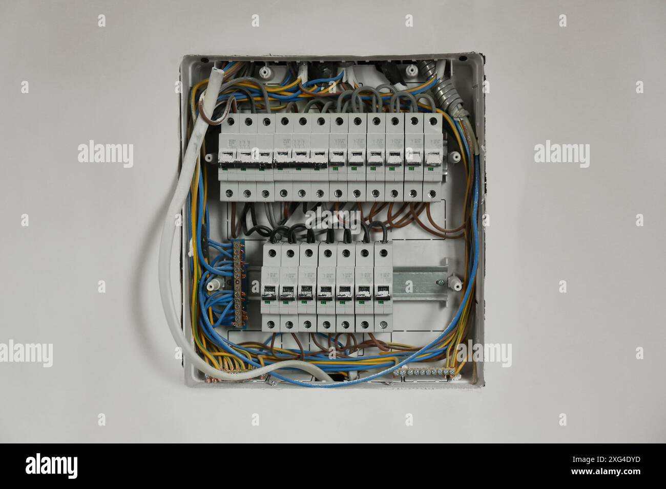 Electricity meters on wall hi-res stock photography and images - Alamy