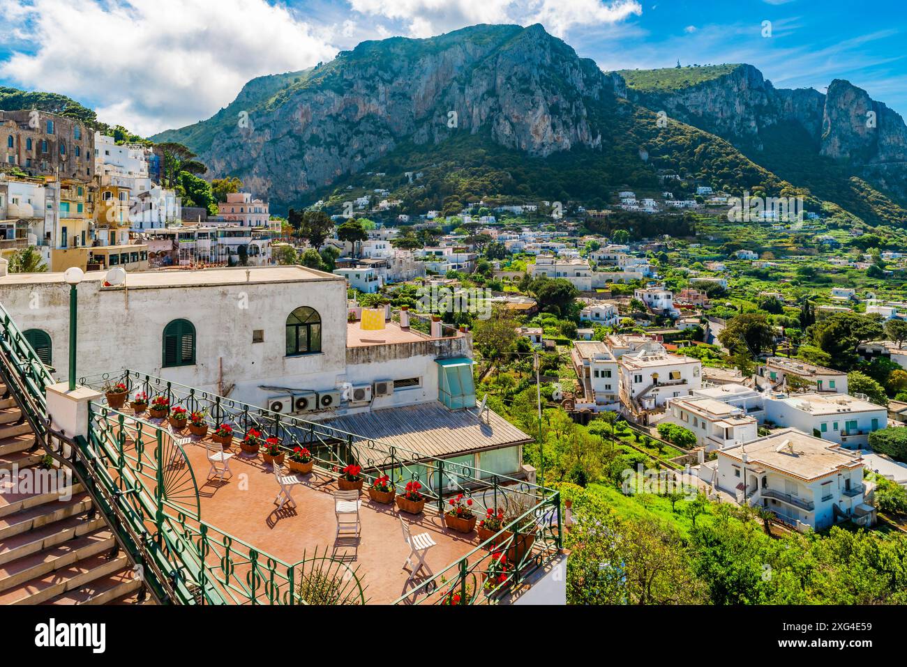 The wonderful island of Capri, amalfi coast, bay of naples, italy Stock ...