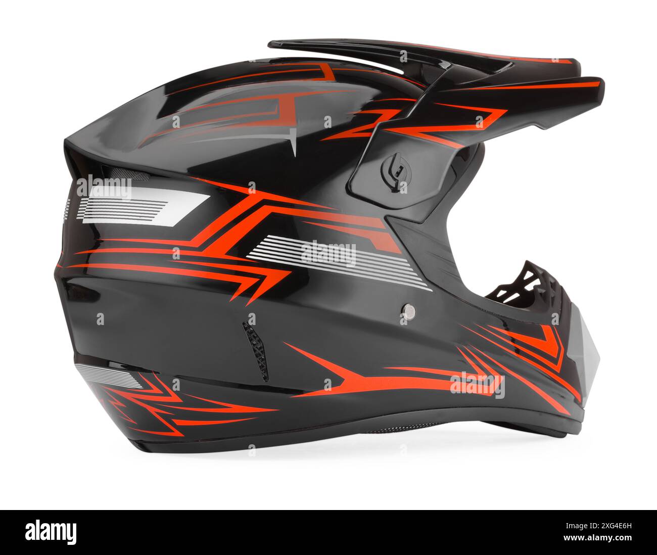 New modern motorcycle helmet isolated on white Stock Photo - Alamy