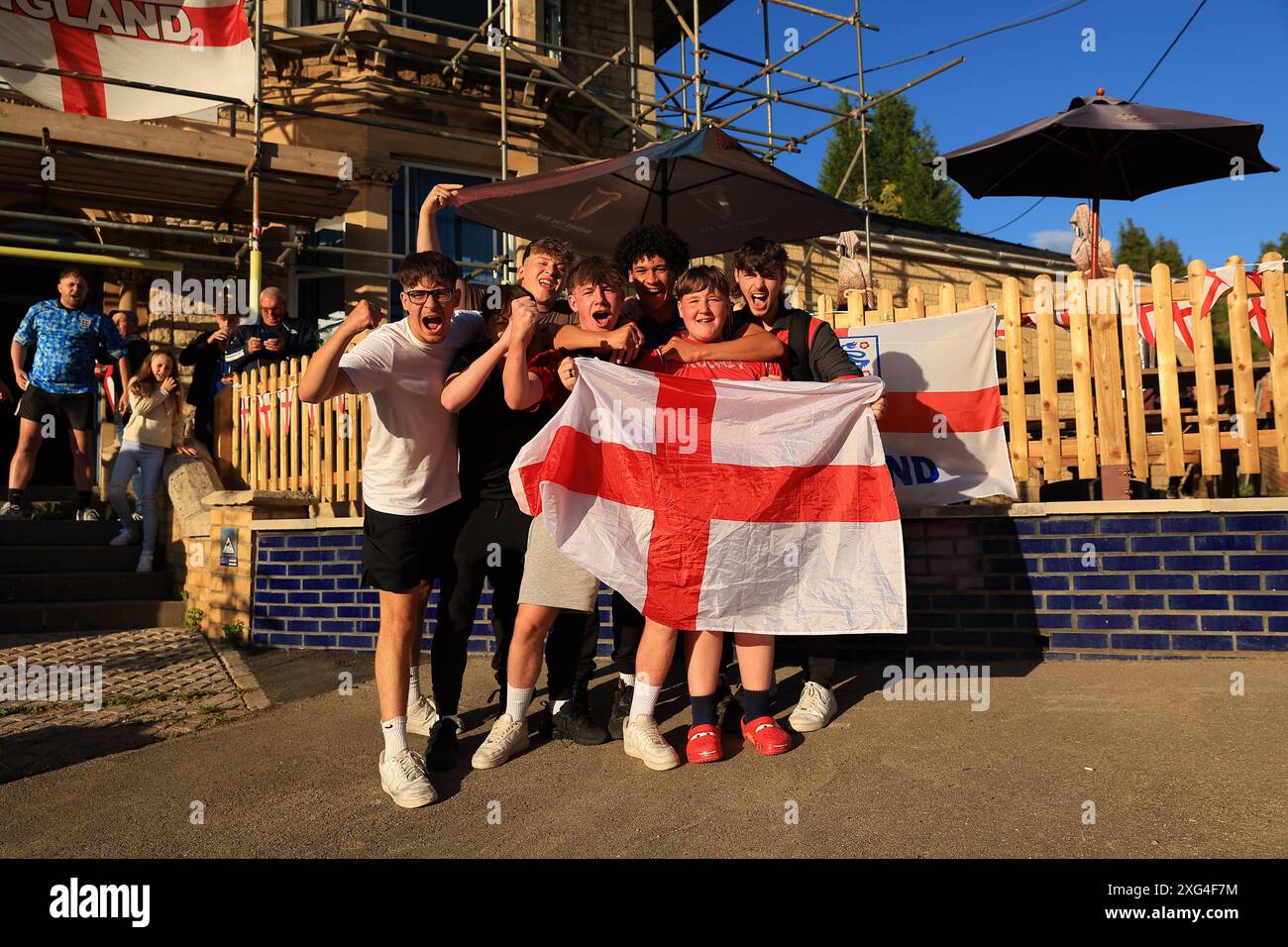 Celebrating football uk fans summer hi-res stock photography and images ...