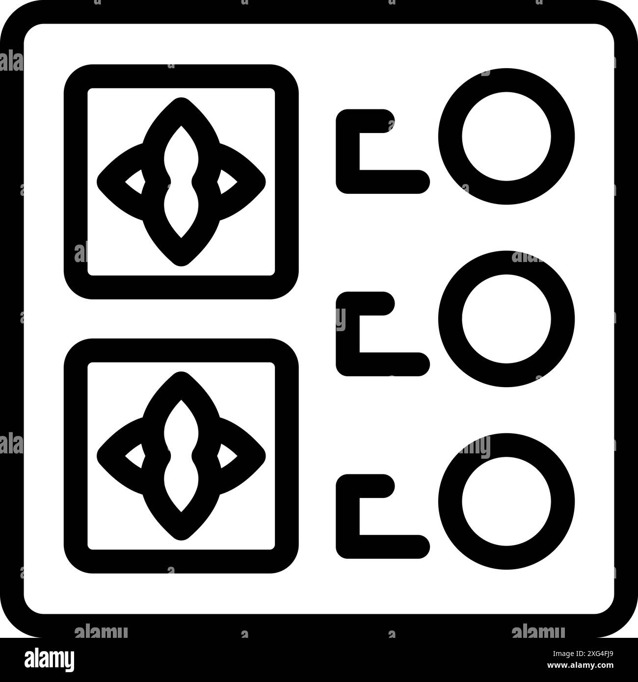 Induction hob symbol Cut Out Stock Images & Pictures - Alamy