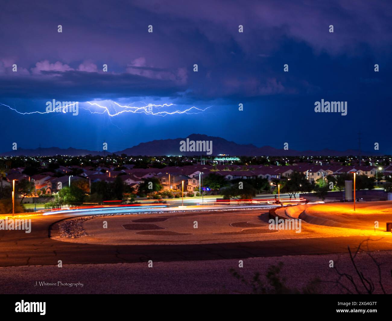 A fast moving monsoon storm in the Phoenix Arizona area creates some ...