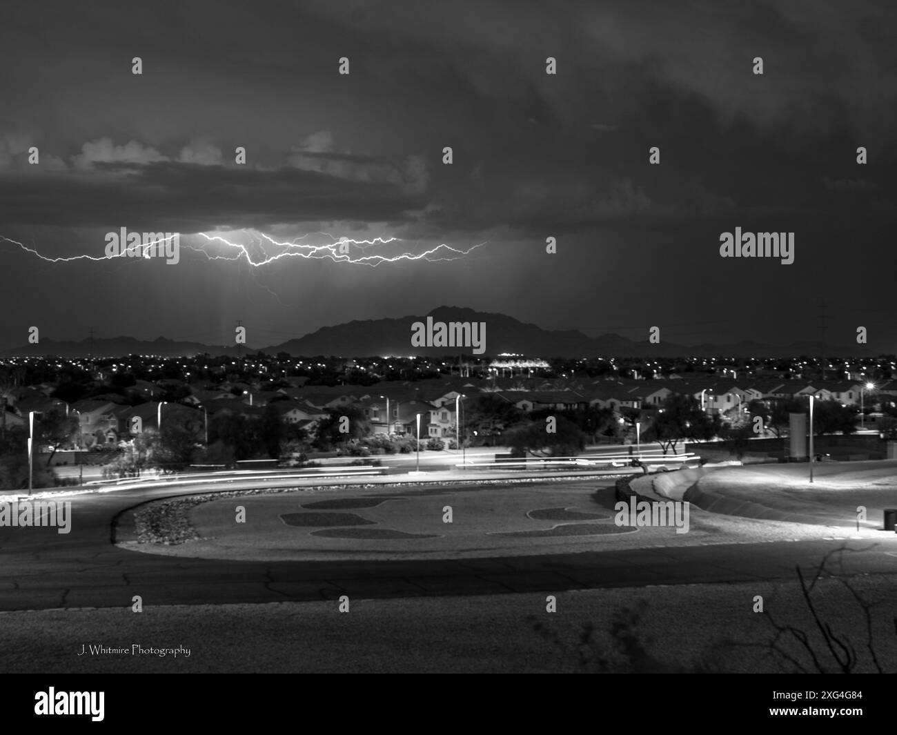 A fast moving monsoon storm in the Phoenix Arizona area creates some ...