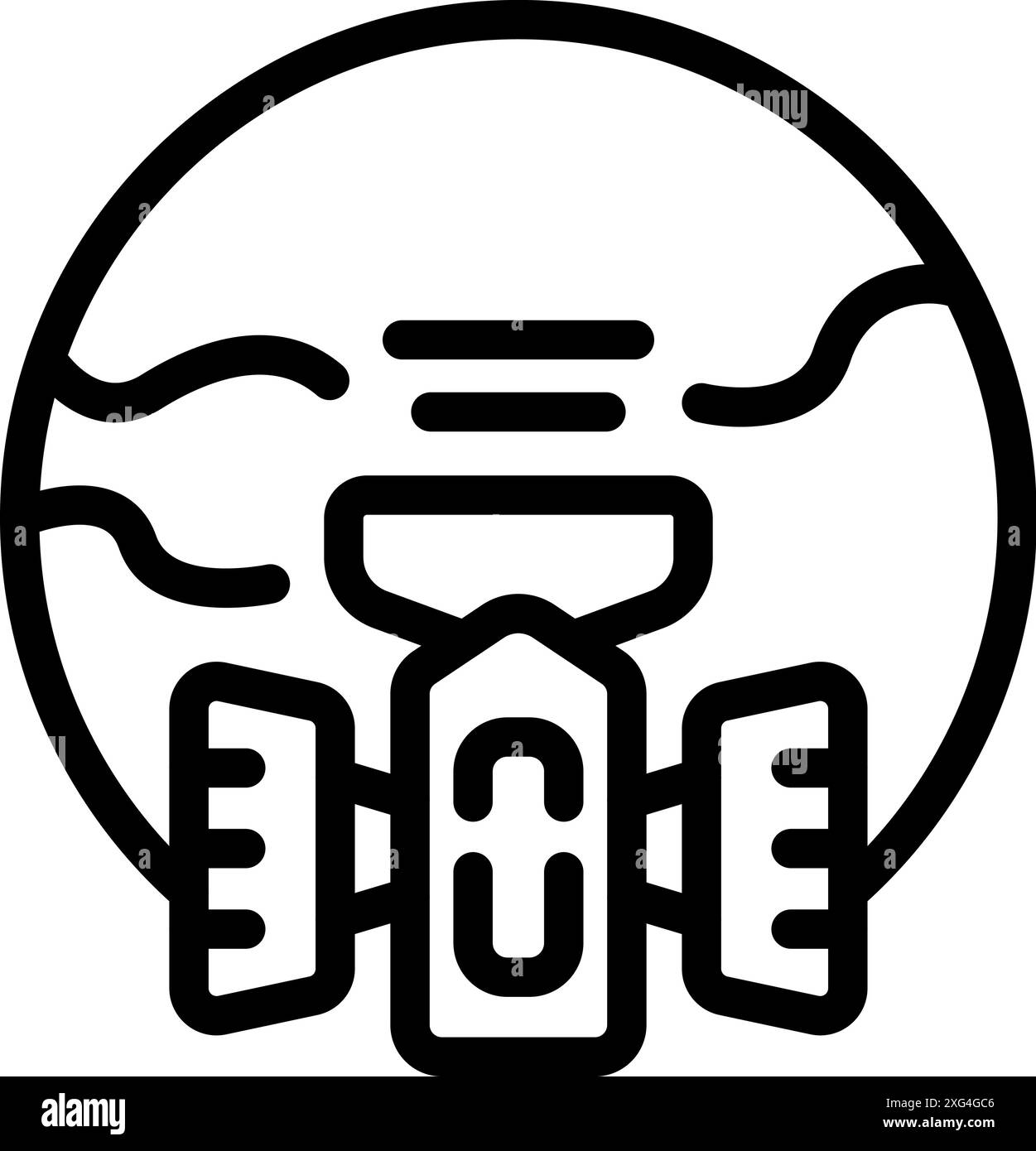 Gas mask protecting from toxic smog, global warming and environmental ...